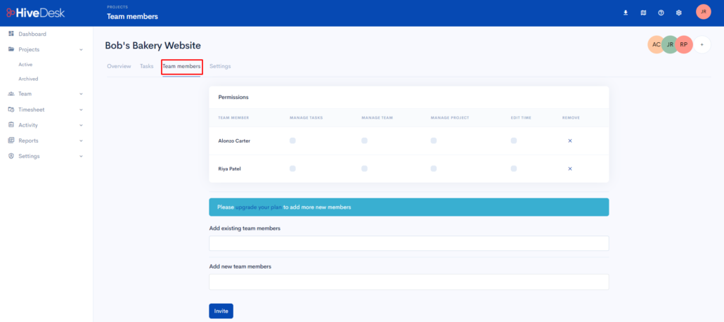 Admin user guide-choosing a plan with time tracking