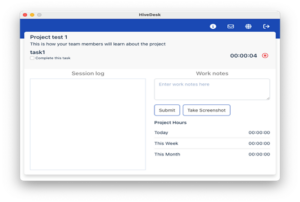 Task time tracking with HiveDesk